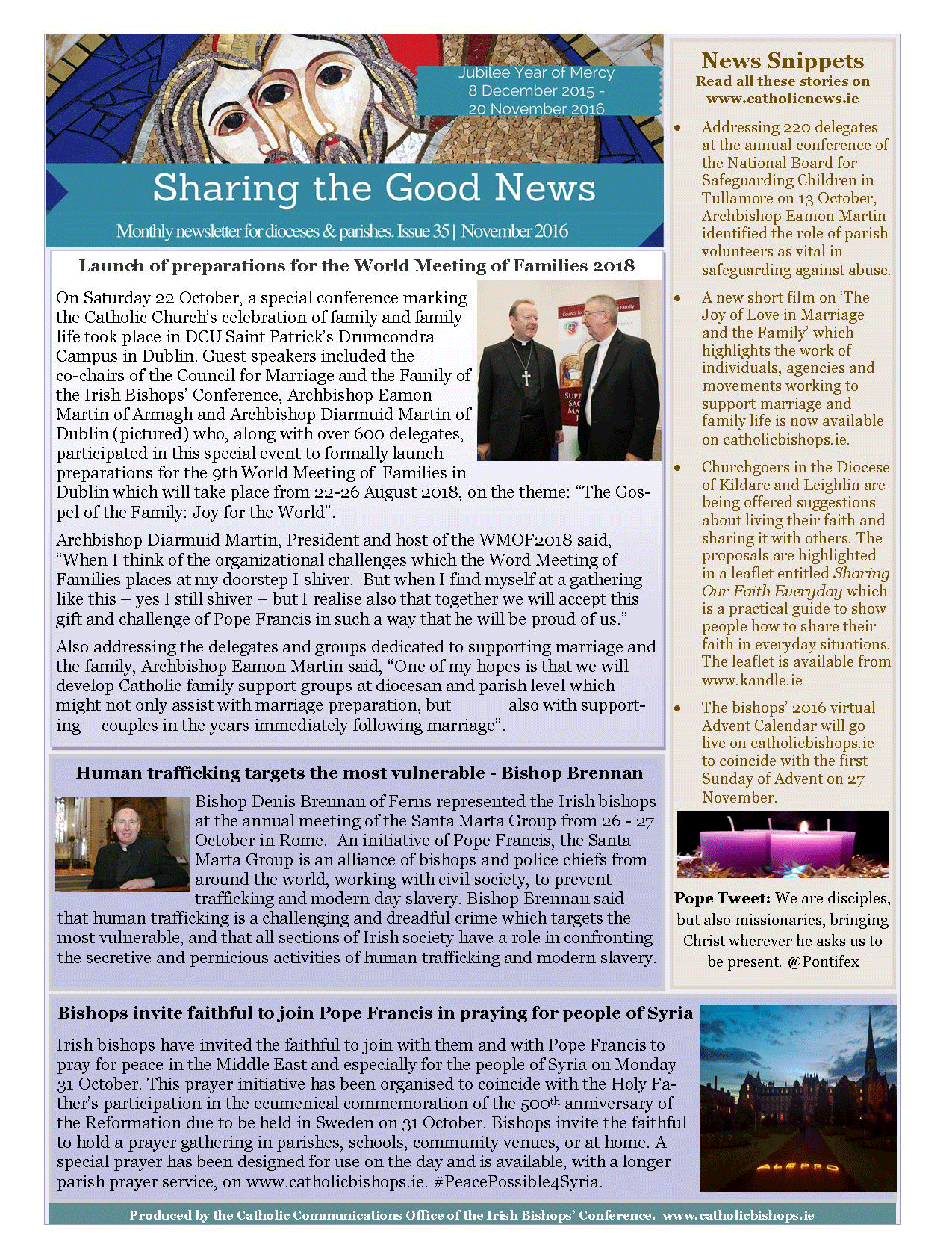 Sharing the Good News Issue 35 November 2016 - Kandle