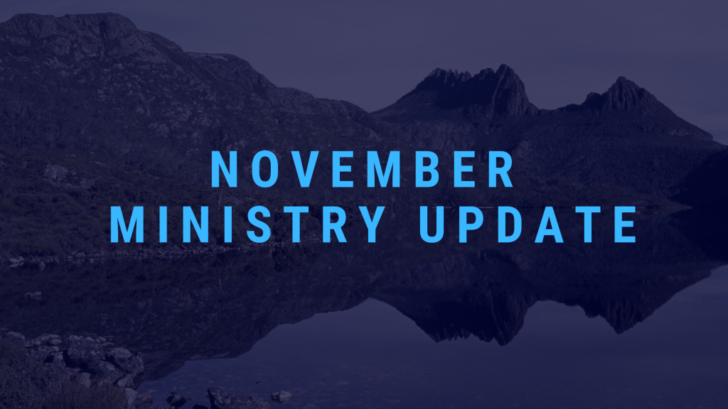November Ministry Update - Kandle