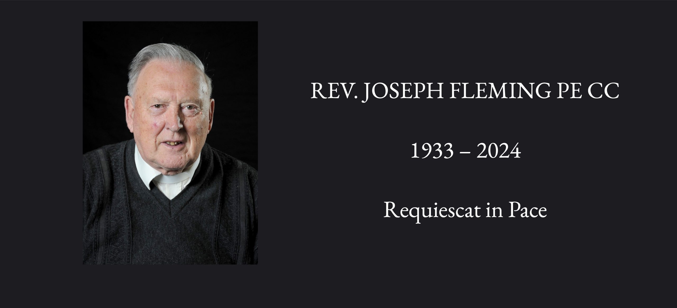 Very Rev Joseph Fleming, PE CC. RIP - Kandle